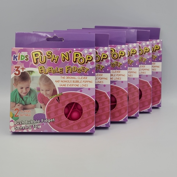 Push N Pop | Toys | 6 Pack Push N Pop Bubble Fidget Stress Relief Toy ...